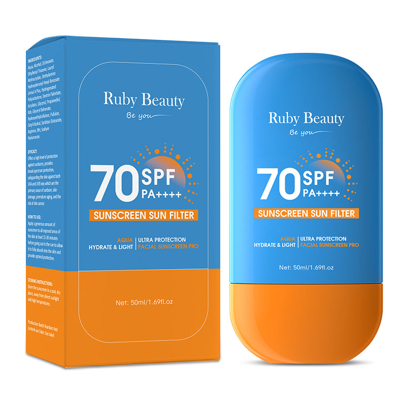 Sunscreen Sun Filter SPF 70 PA++++ – RubyBeautyBU