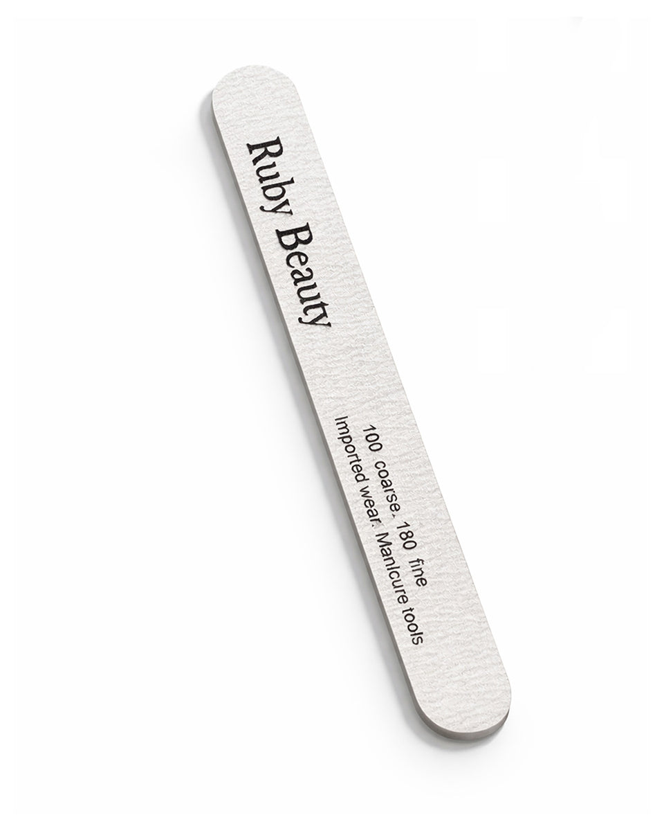 Professional Nail File 100/180 – Dual Grit Manicure File – RubyBeautyBU