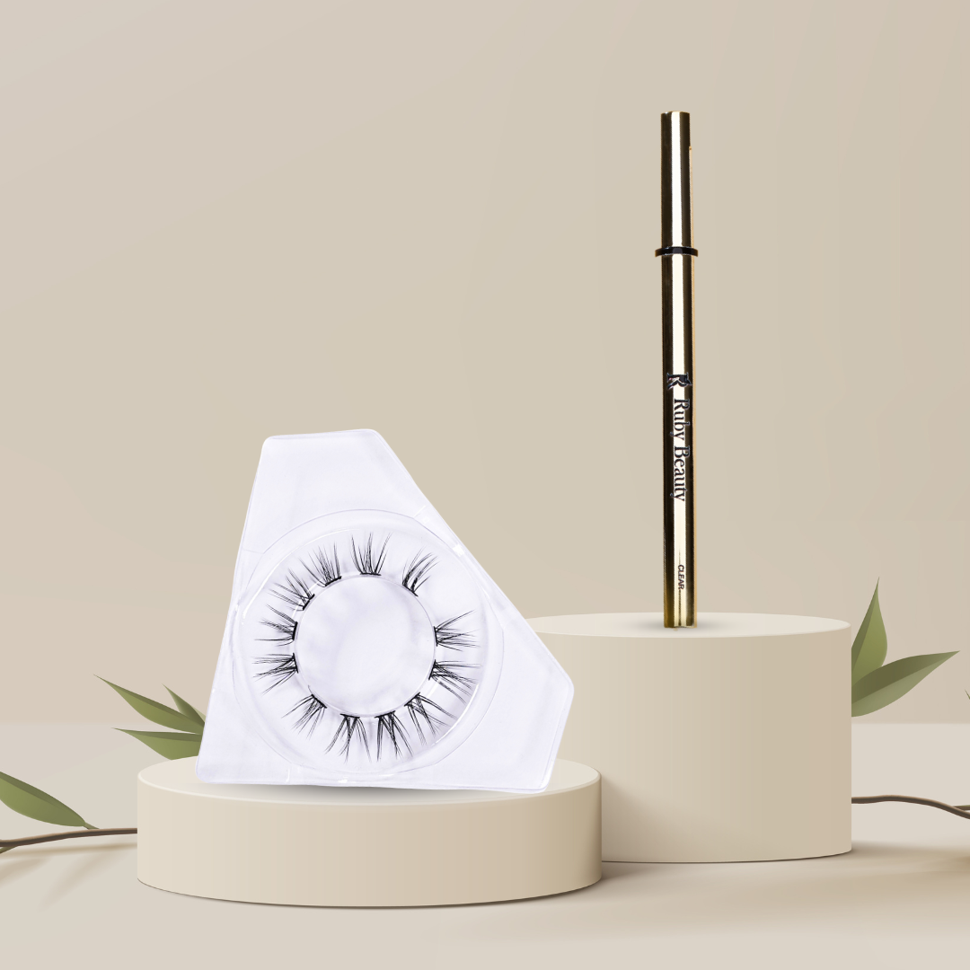 One Eyelashes & One Eyeliner Glue – RubyBeautyBU